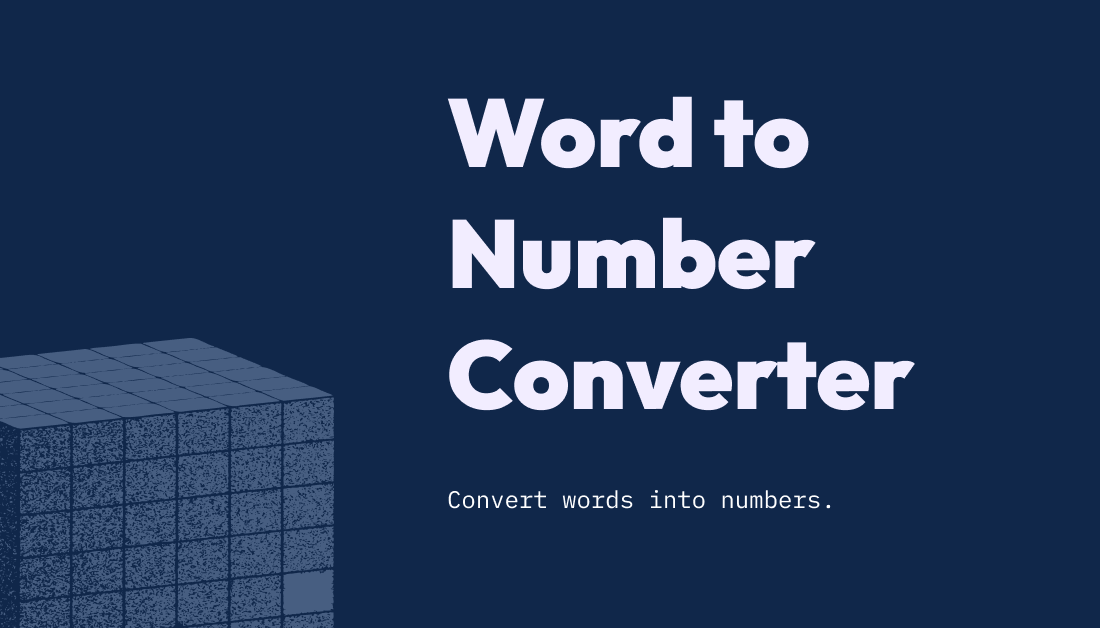 Word To Number Converter Stack Diary